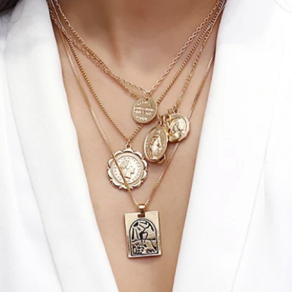 Jewelry | Multi Chain Coin Necklace | Poshmark